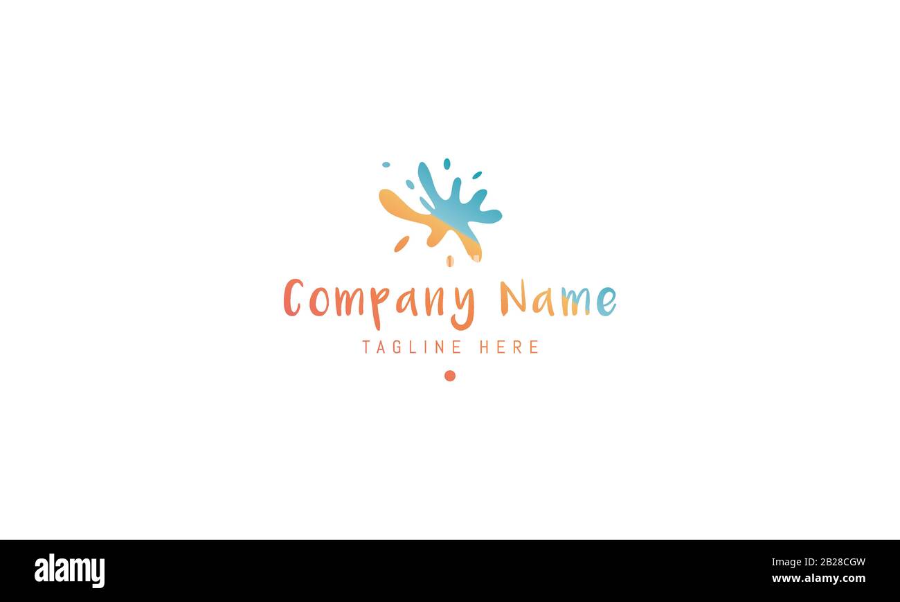 Vector logo on which the abstract image of a colored blots Stock Vector ...