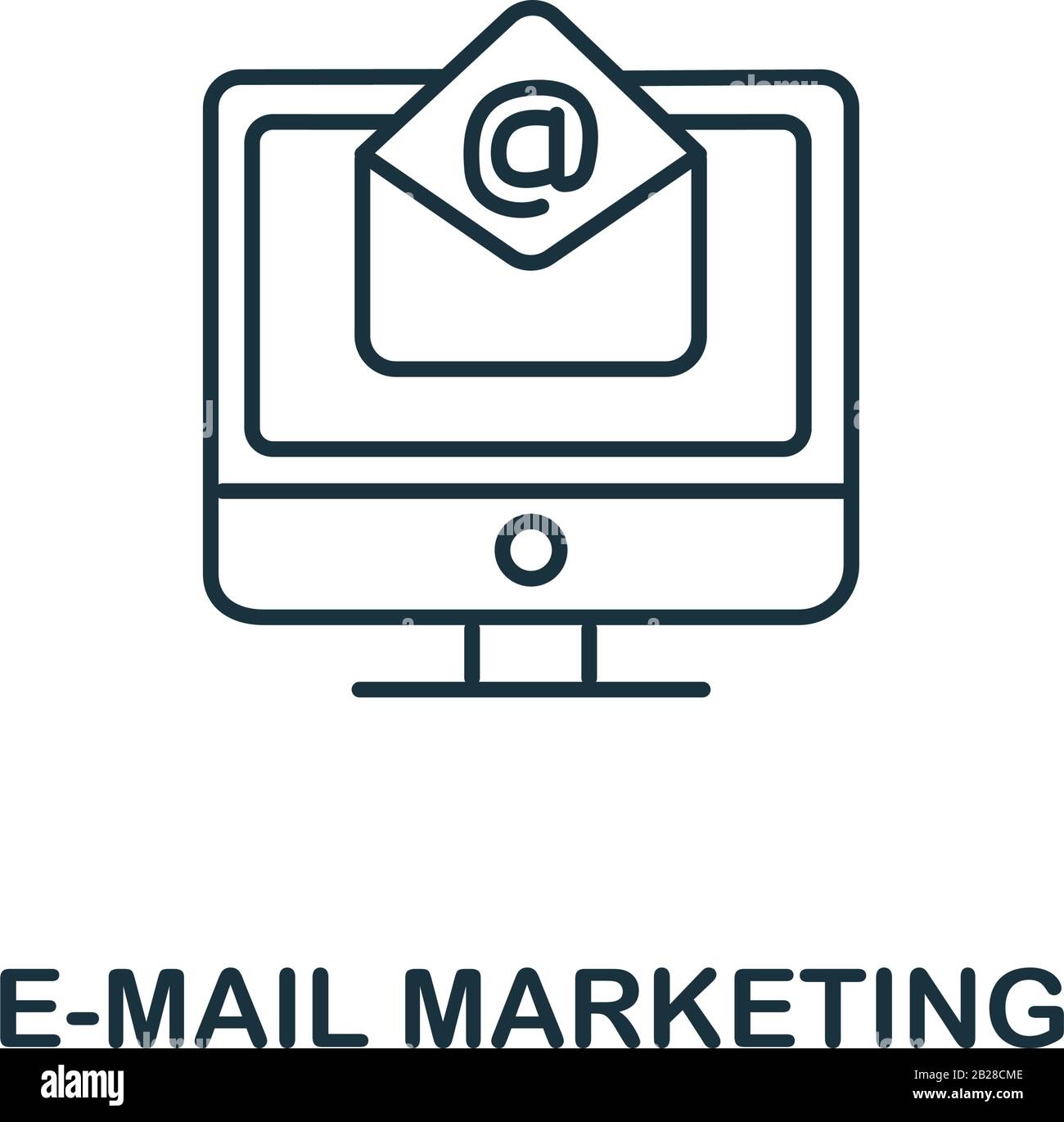 E-Mail Marketing icon from digital marketing collection. Simple line ...