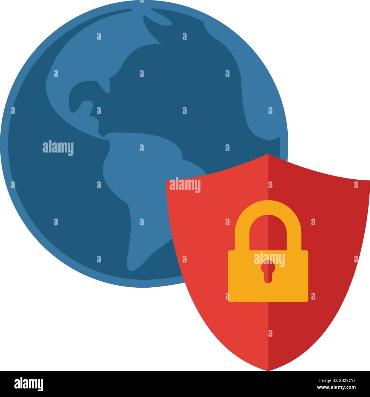 Global Security icon. Simple element from icons collection. Creative ...