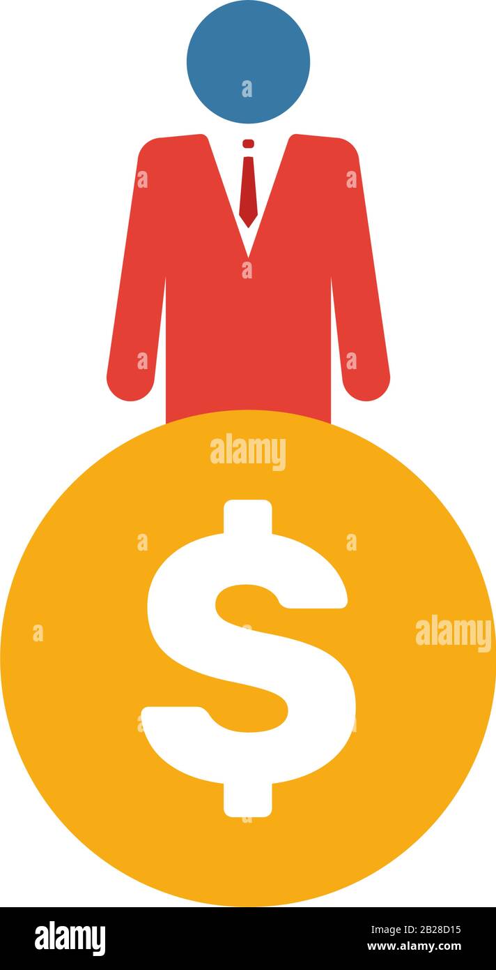 Sponsor icon. Flat creative element from business management icons ...