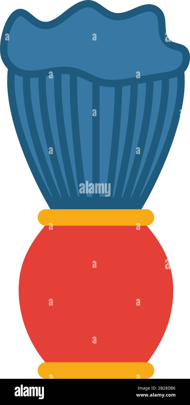 Foam Brush icon. Flat creative element from barber shop icons ...