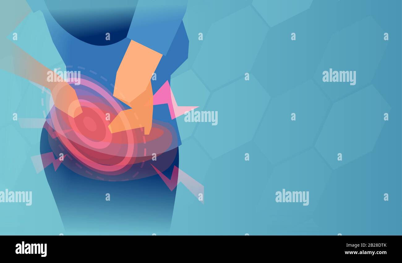 Lower back pain illustration hi-res stock photography and images - Alamy