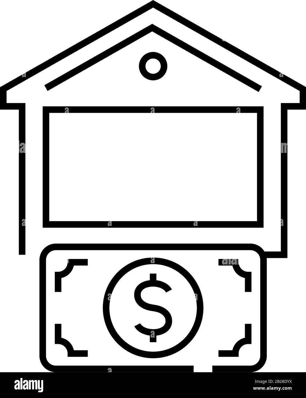 Safe line icon, concept sign, outline vector illustration, linear ...