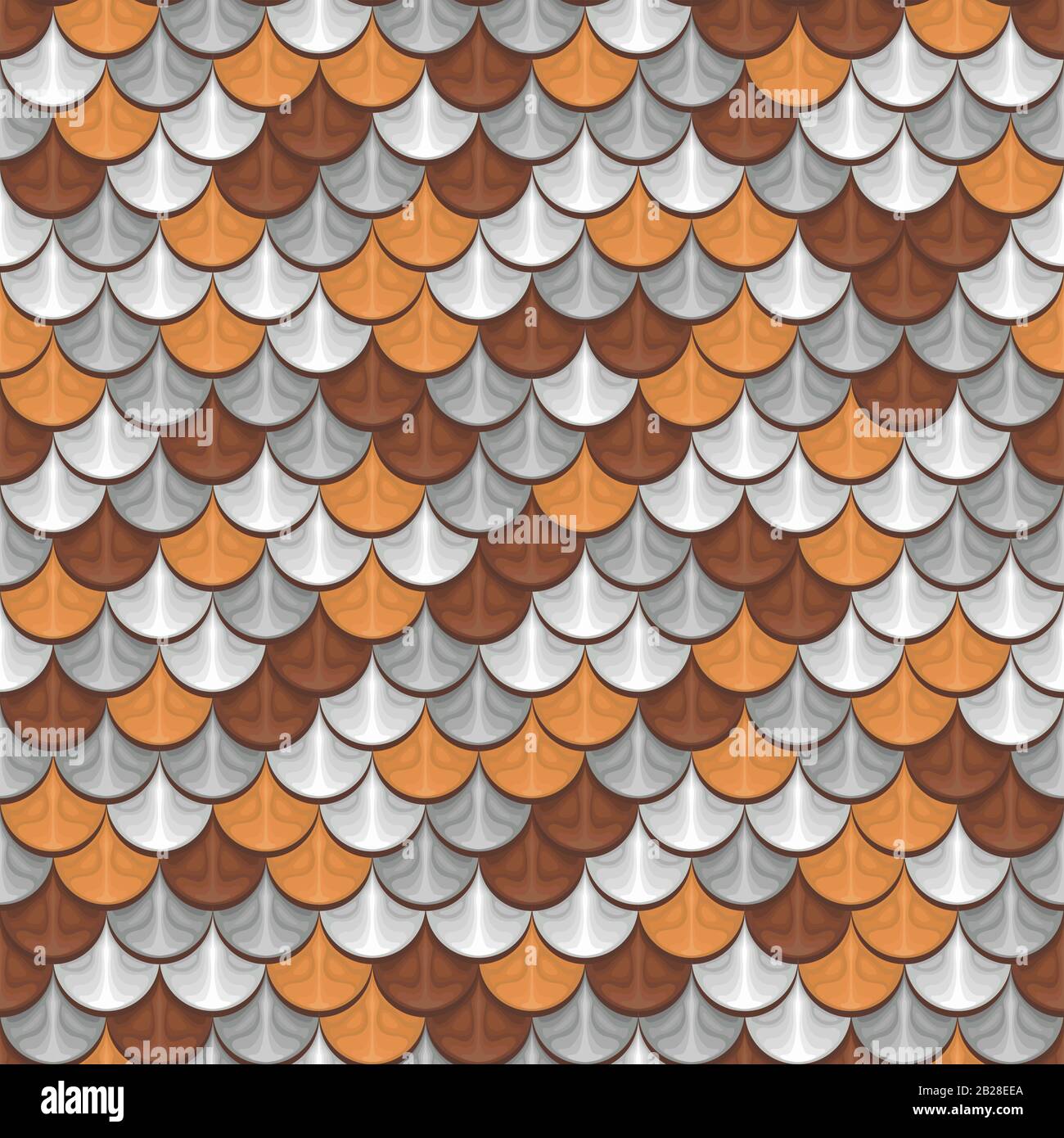 Seamless colorful polygonal river fish scales. A sample of fish scales ...