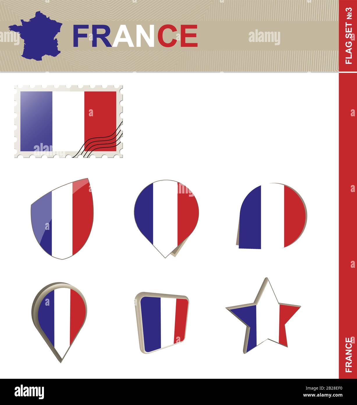 French rugby flag Stock Vector Images - Alamy