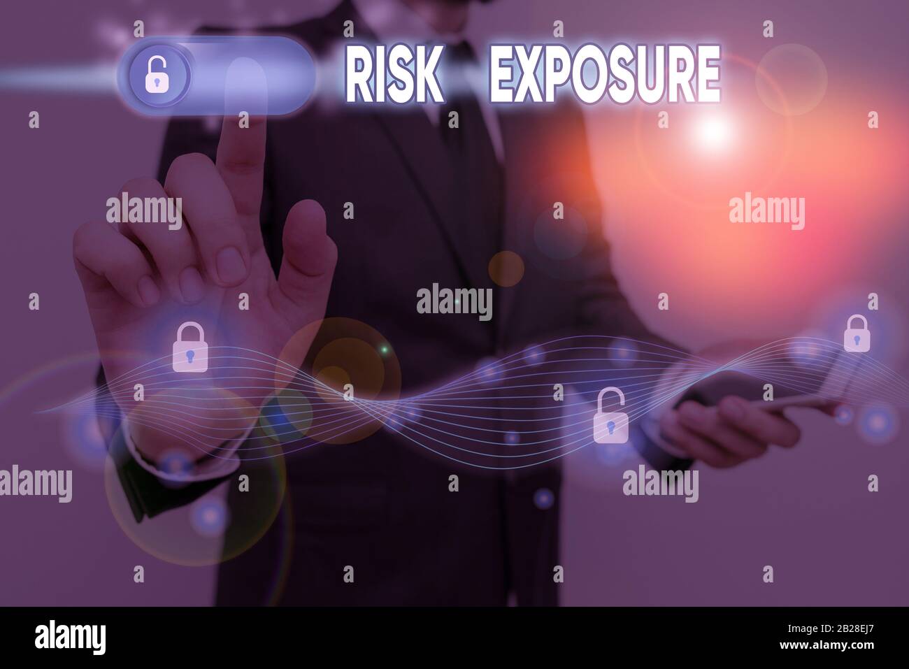 Conceptual hand writing showing Risk Exposure. Concept meaning the ...