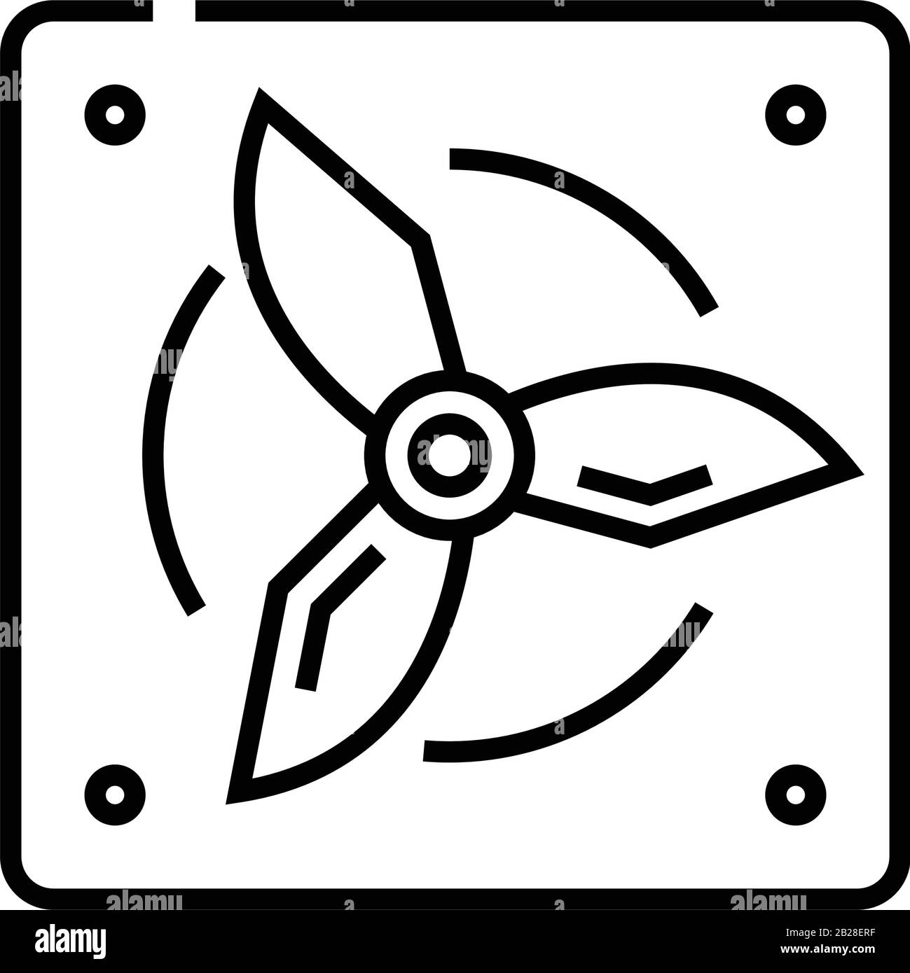 Safe view line icon, concept sign, outline vector illustration, linear ...