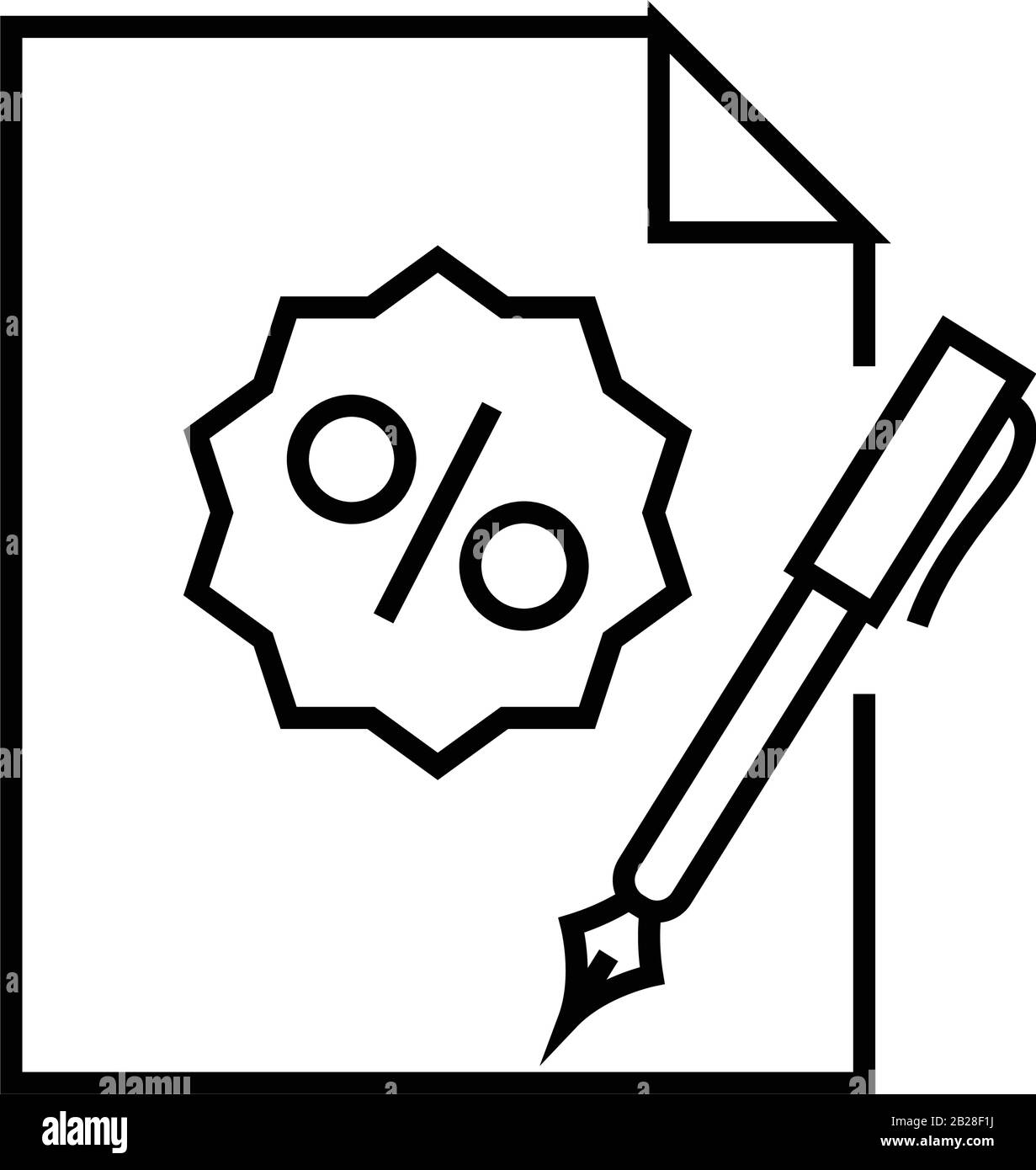 Sales report line icon, concept sign, outline vector illustration ...