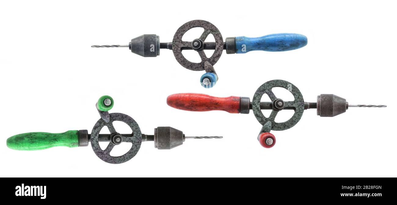 Drill machine wood in Cut Out Stock Images & Pictures - Alamy