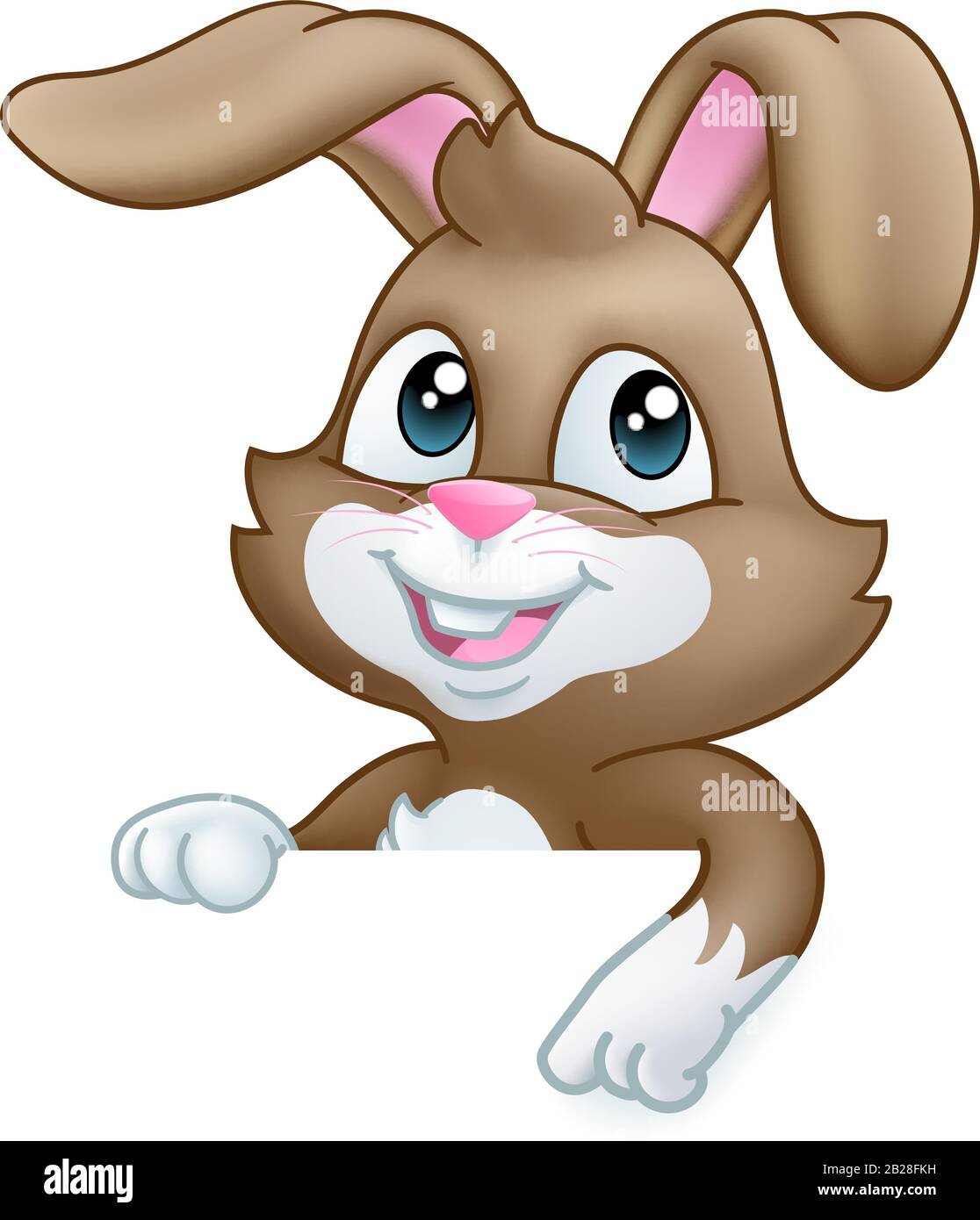 Easter Bunny Rabbit Cartoon Sign Stock Vector Image & Art - Alamy