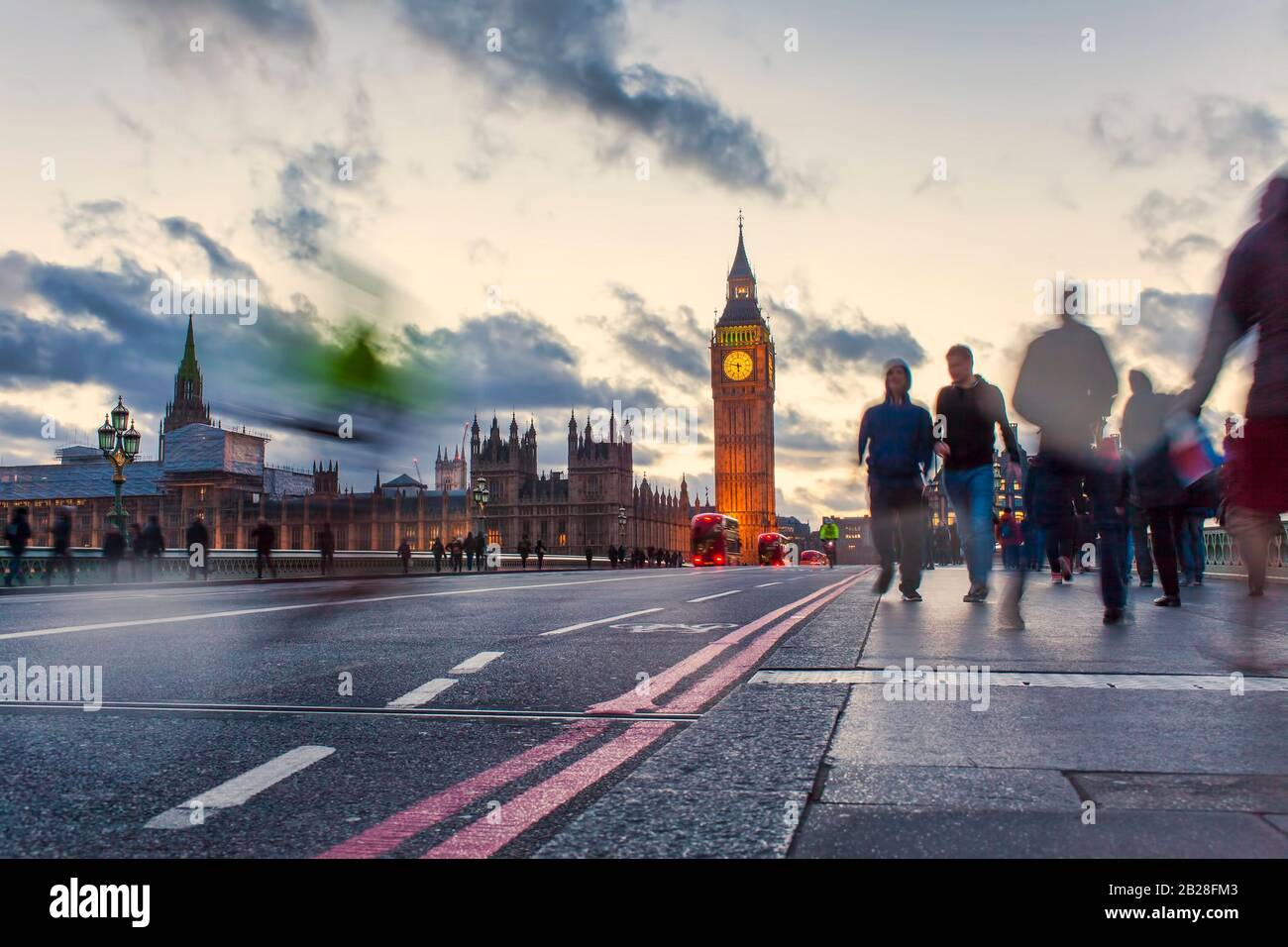 London city scene with Big Ben landmark Stock Photo - Alamy