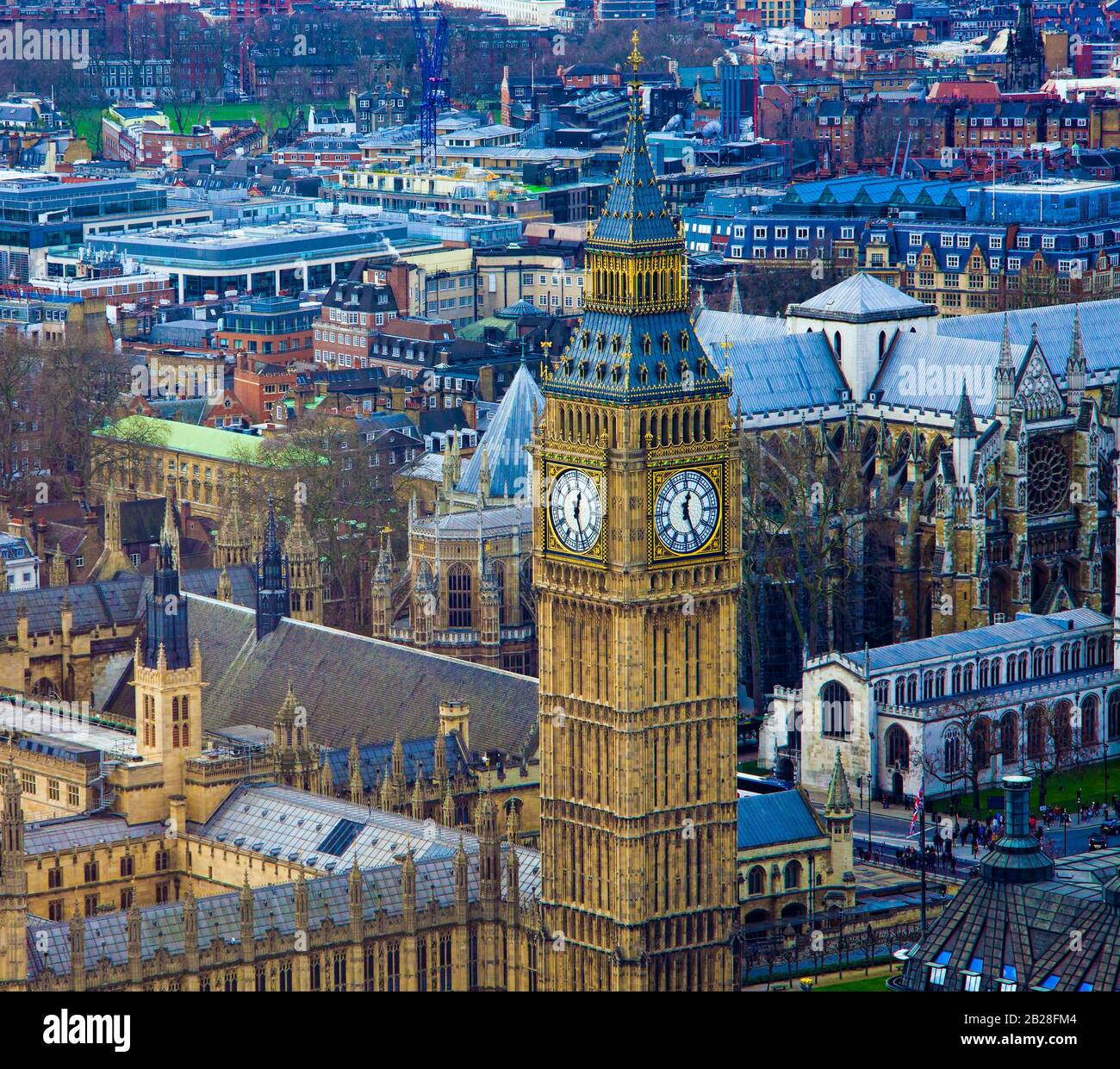 Big ben aerial hi-res stock photography and images - Alamy