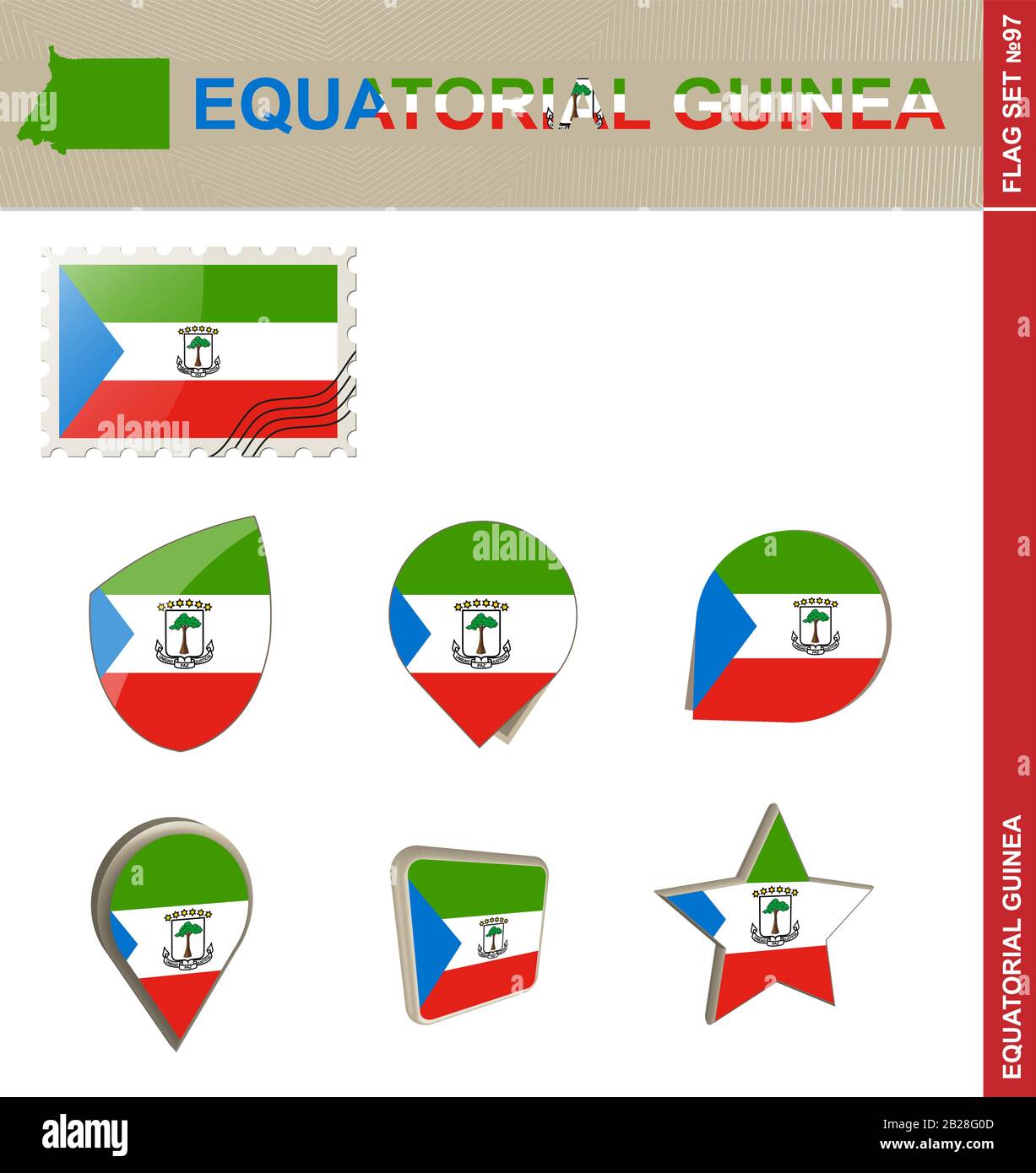 Equatorial guinea post mark stamp hi-res stock photography and images ...