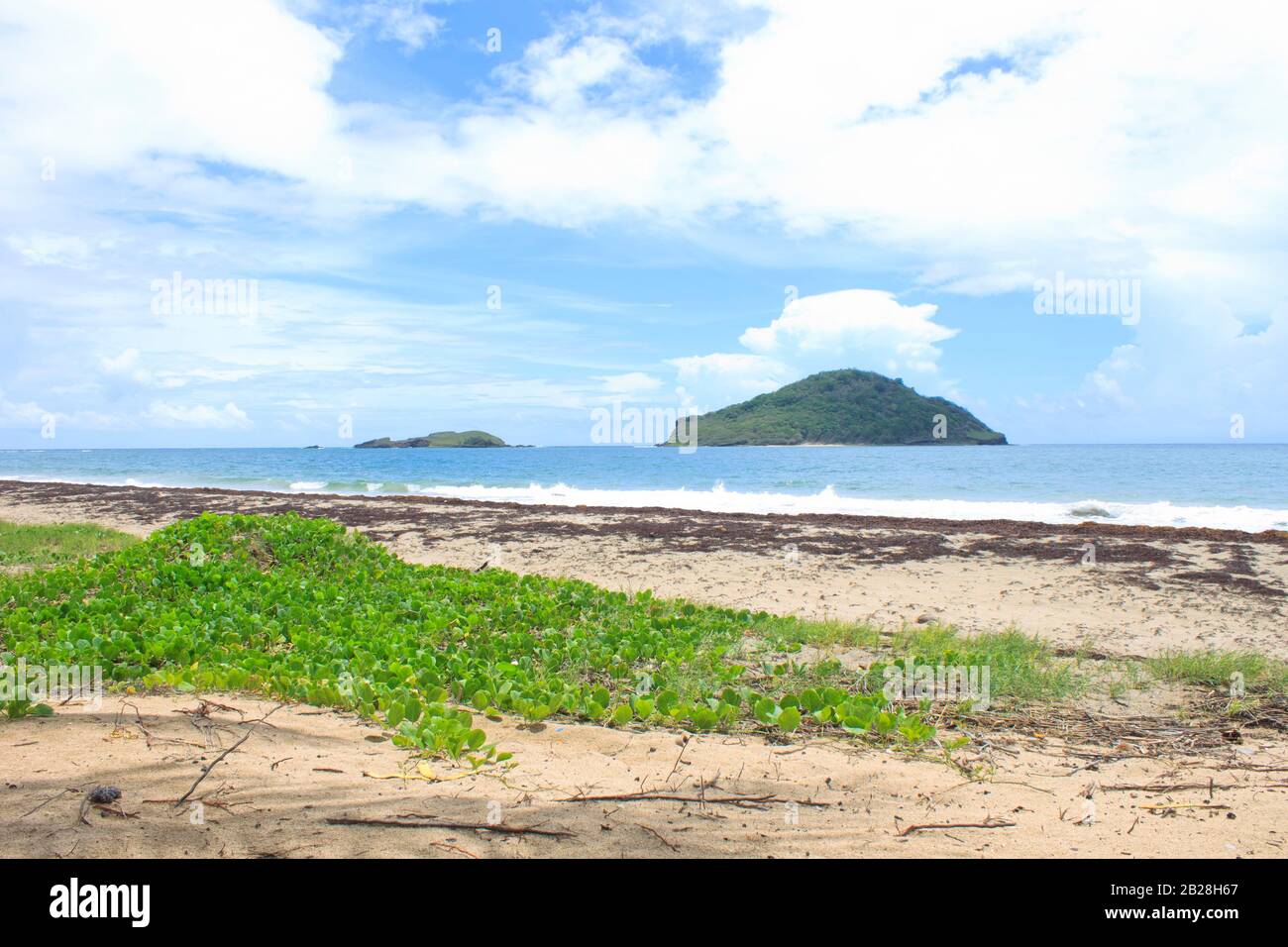 Scenic view of Maria Islands nature reserve enduring wave action from ...