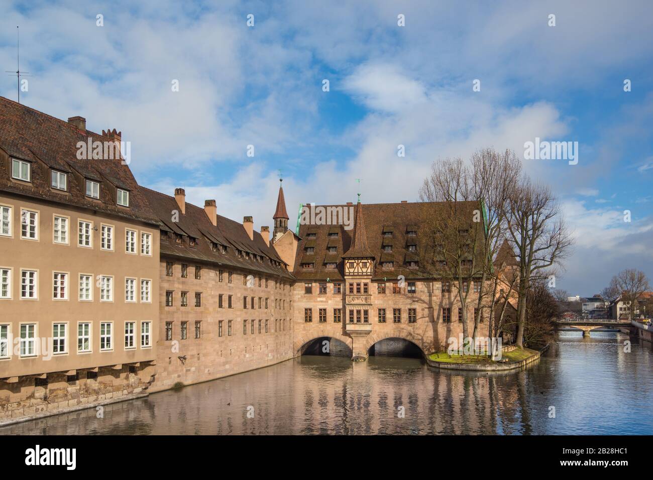 Bridge and Hospital, Holy Spirit hospice (Heilig-Geist-Spital) in ...