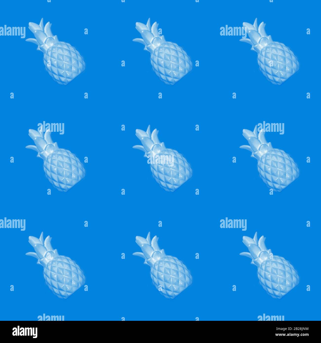 Seamless abstract background of blue pineapples on a blue background ...