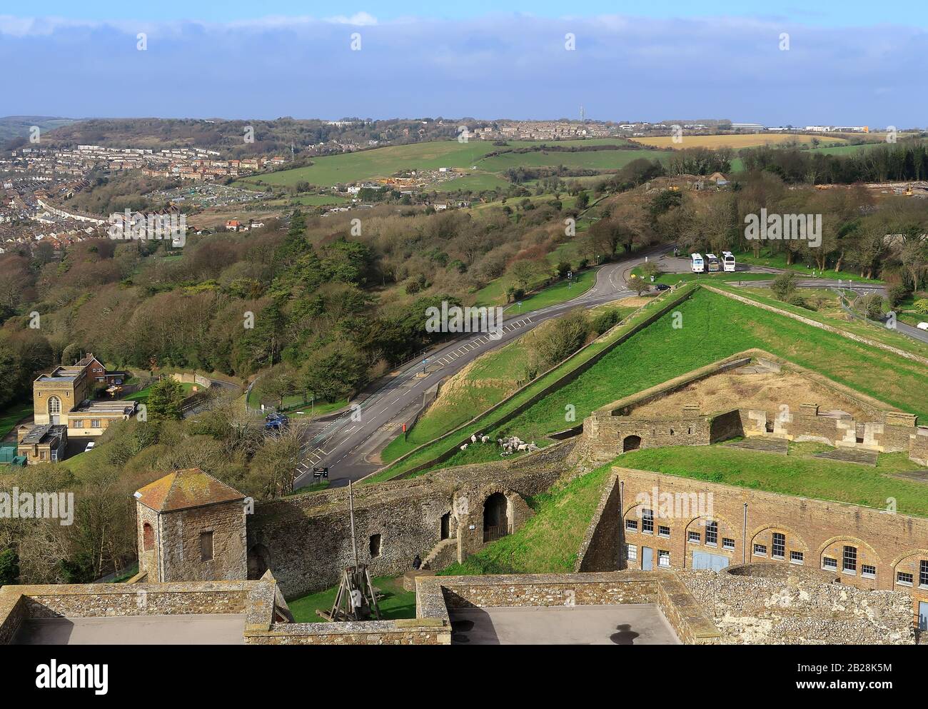 The countryside around the Kent coastal resort of Dover Stock Photo - Alamy