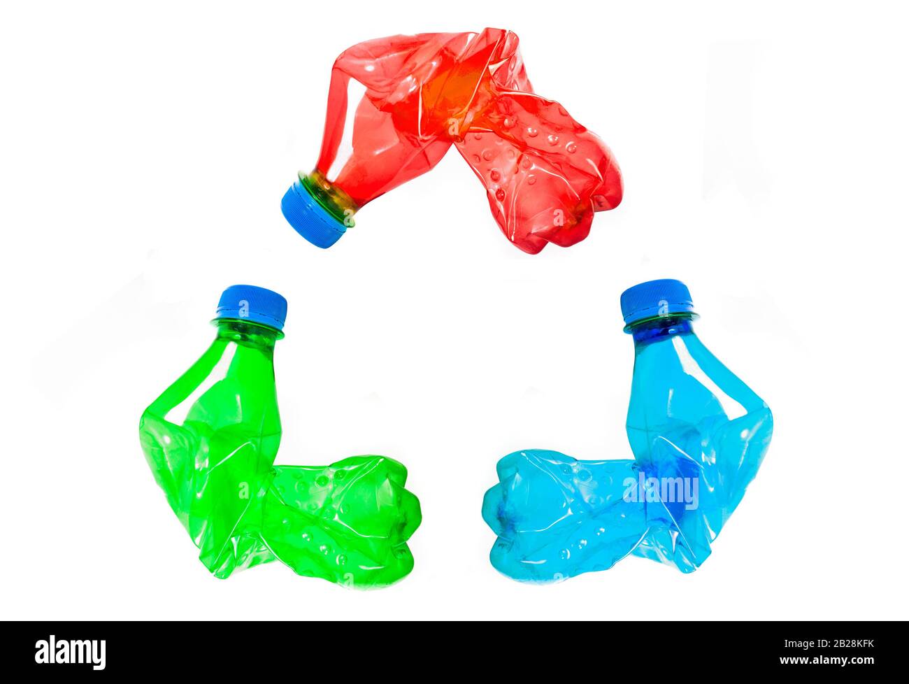 Empty Water Bottle Recycle Symbol Cut Out Stock Images & Pictures - Alamy