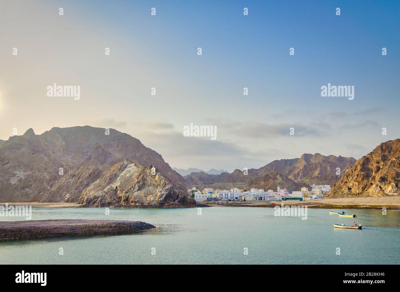 Fishing Activity in a fishing village during Golden Hour in the morning ...