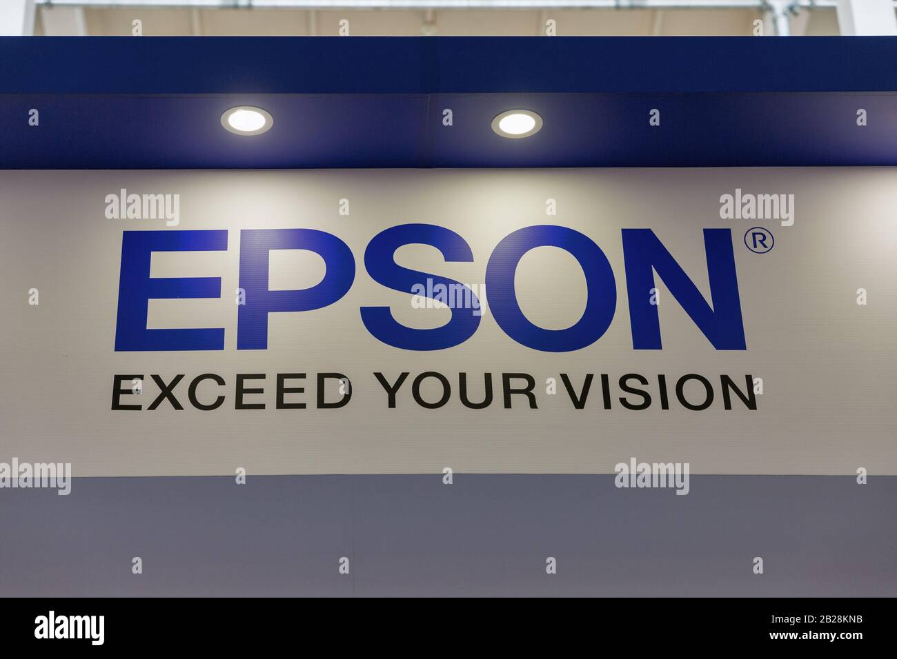 Epson logo hi-res stock photography and images - Alamy
