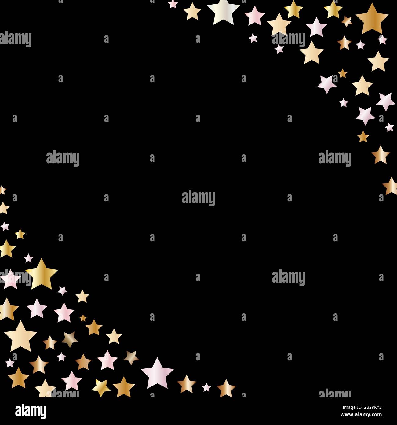 Abstract Golden Glossy Confetti Star Background. Vector Illustration Stock Vector Image & Art ...