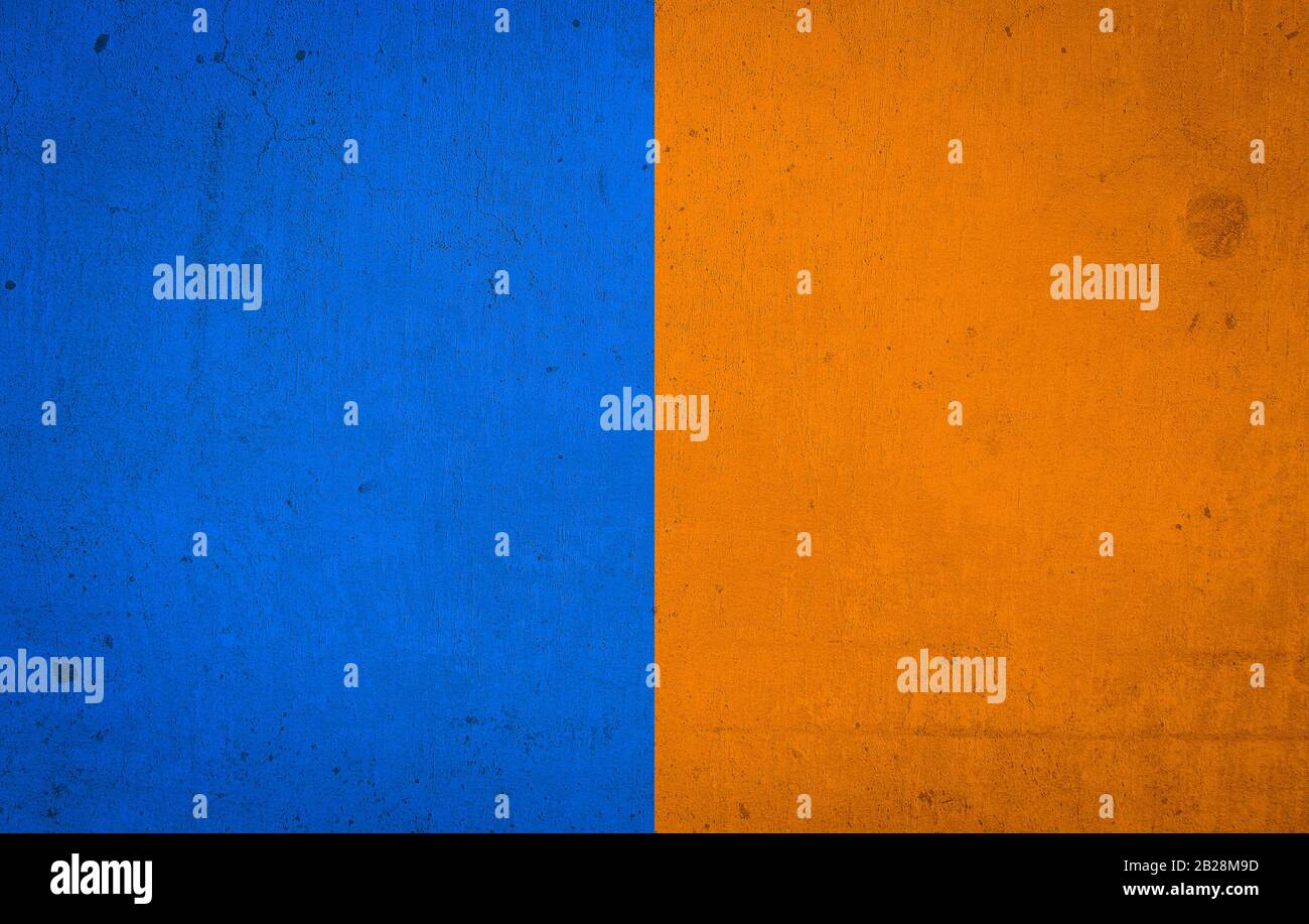 Abstract blue orange paint hi-res stock photography and images - Alamy