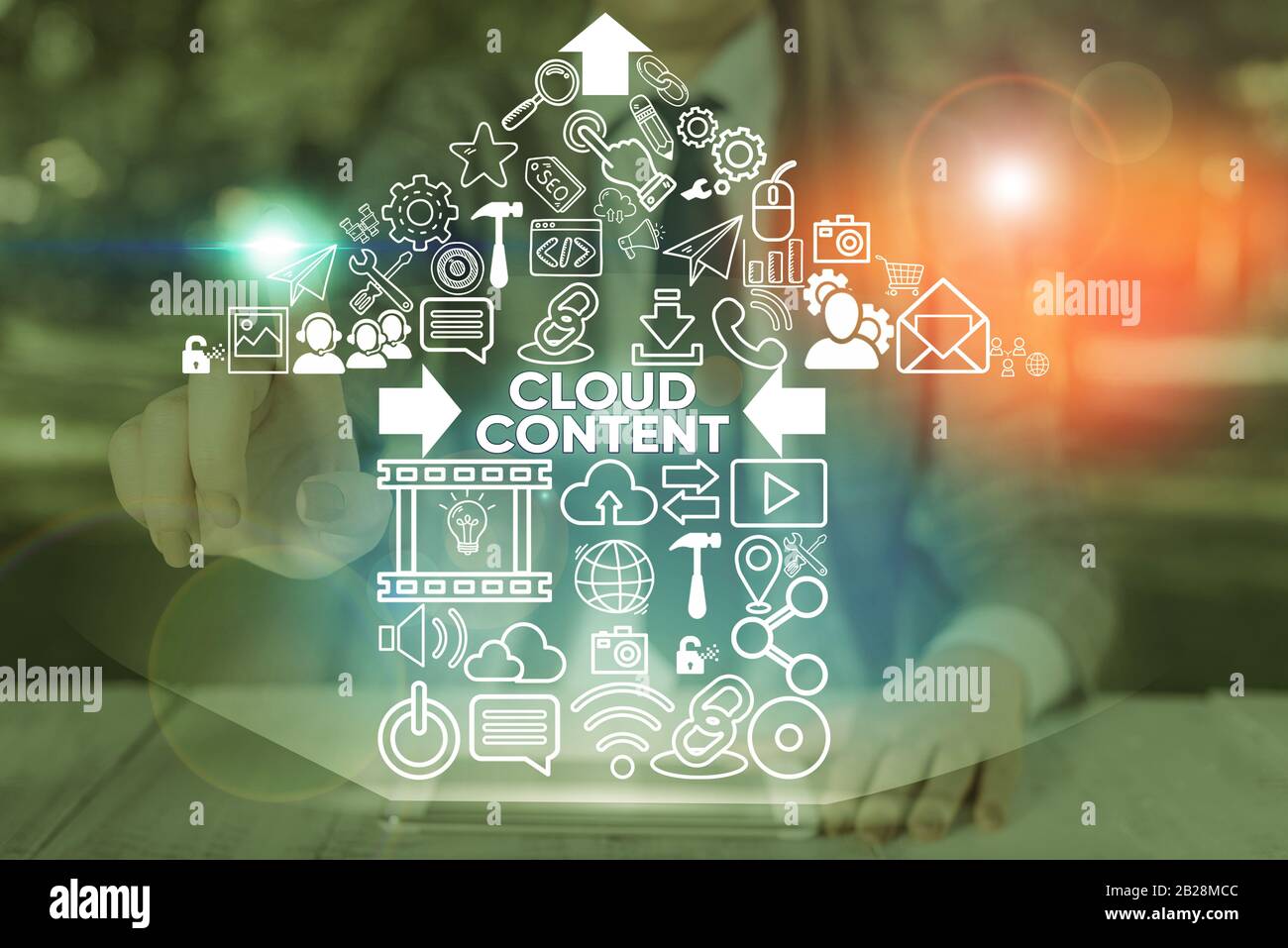 Word writing text Cloud Content. Business photo showcasing Standalone ...