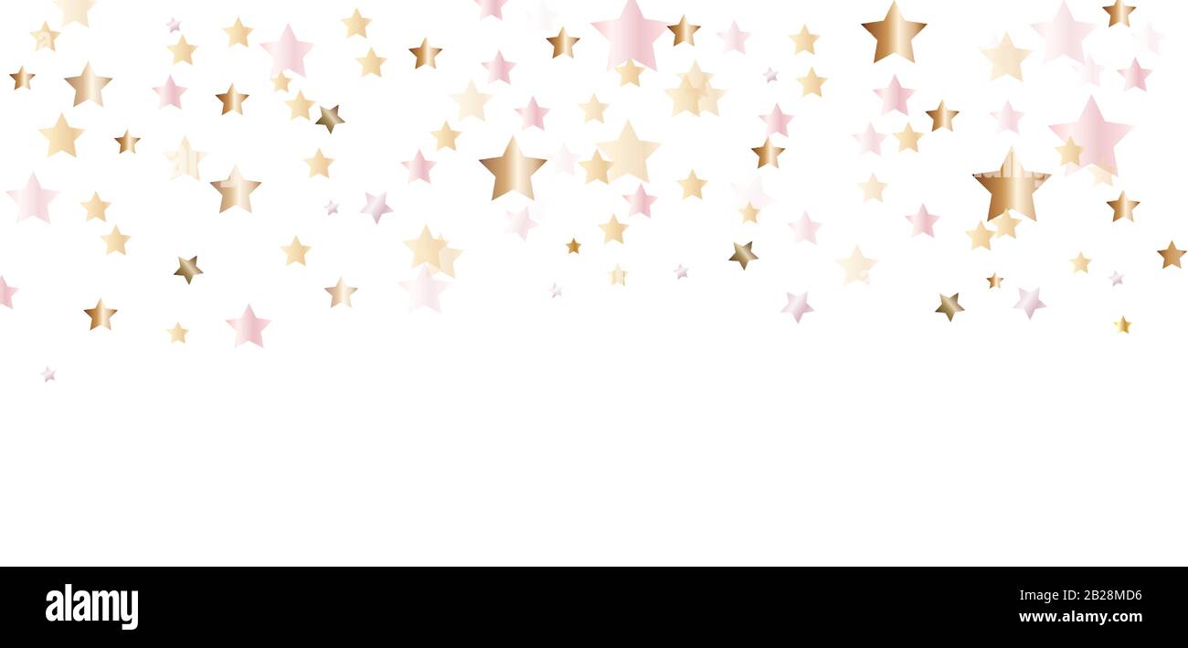 Abstract Golden Glossy Confetti Star Background. Vector Illustration Stock Vector Image & Art ...