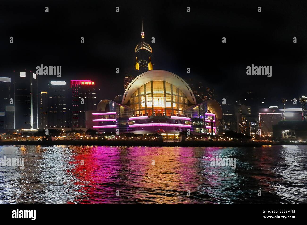 Famous show with decoration lights, laser light displays, and ...