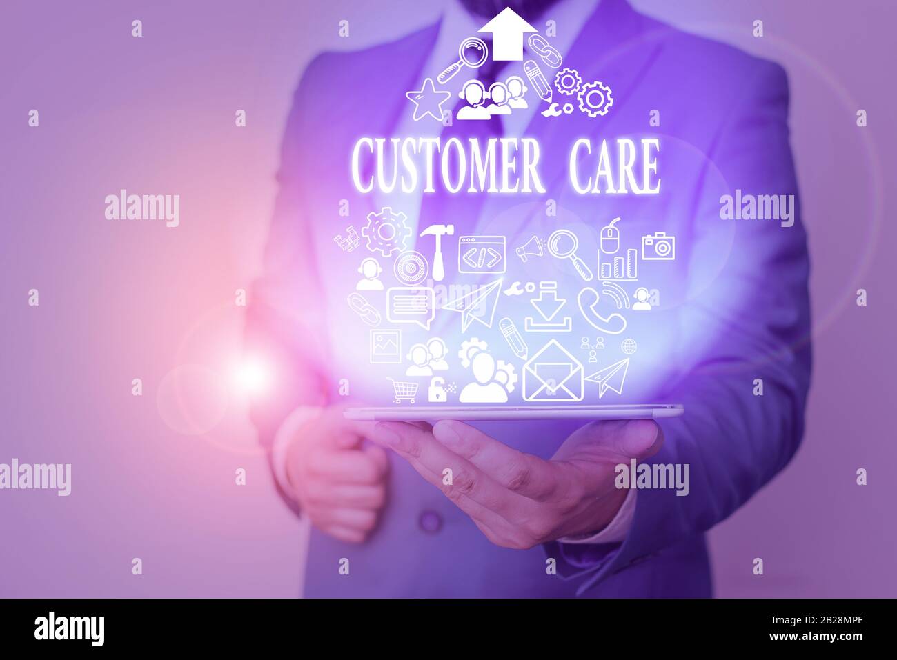 Handwriting text Customer Care. Conceptual photo process of looking ...