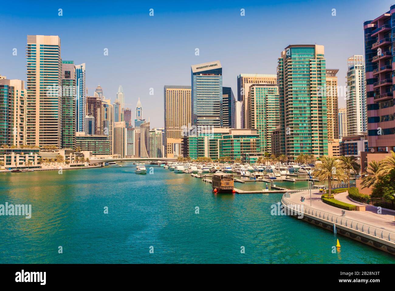 Dubai city downtown. Marina area, UAE Stock Photo - Alamy