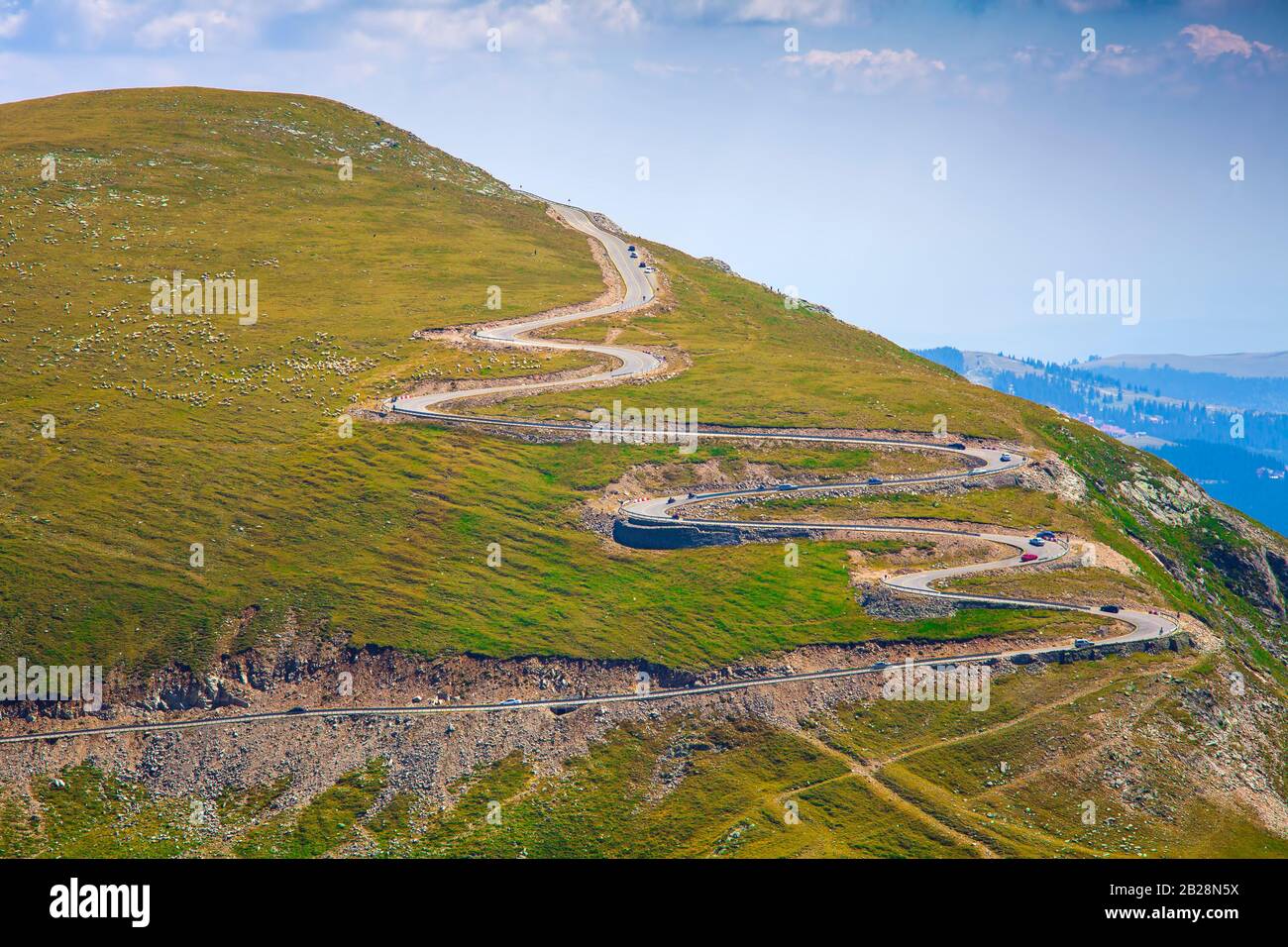 Transalpina mountain highway in Romania Stock Photo - Alamy