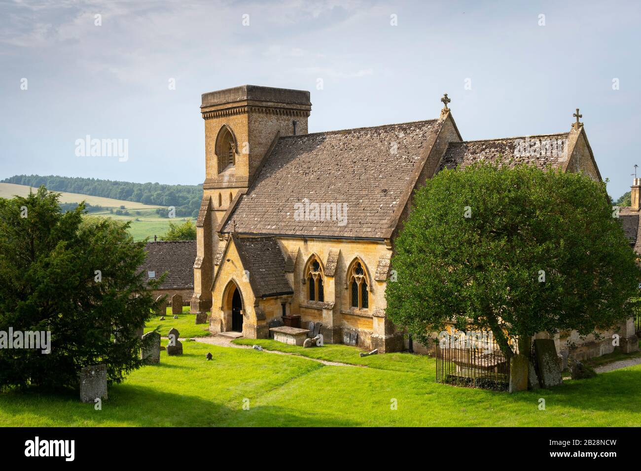 Saint Barnabas Church, Snowshill, Gloucestershire, Cotswolds, England ...