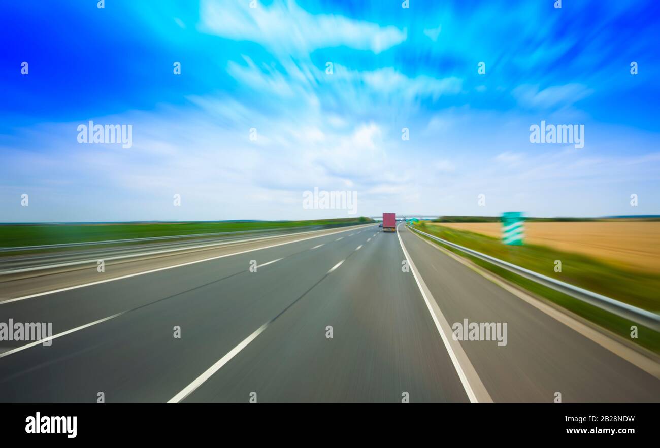 abstract blur of highway in high speed. motion blur image Stock Photo ...
