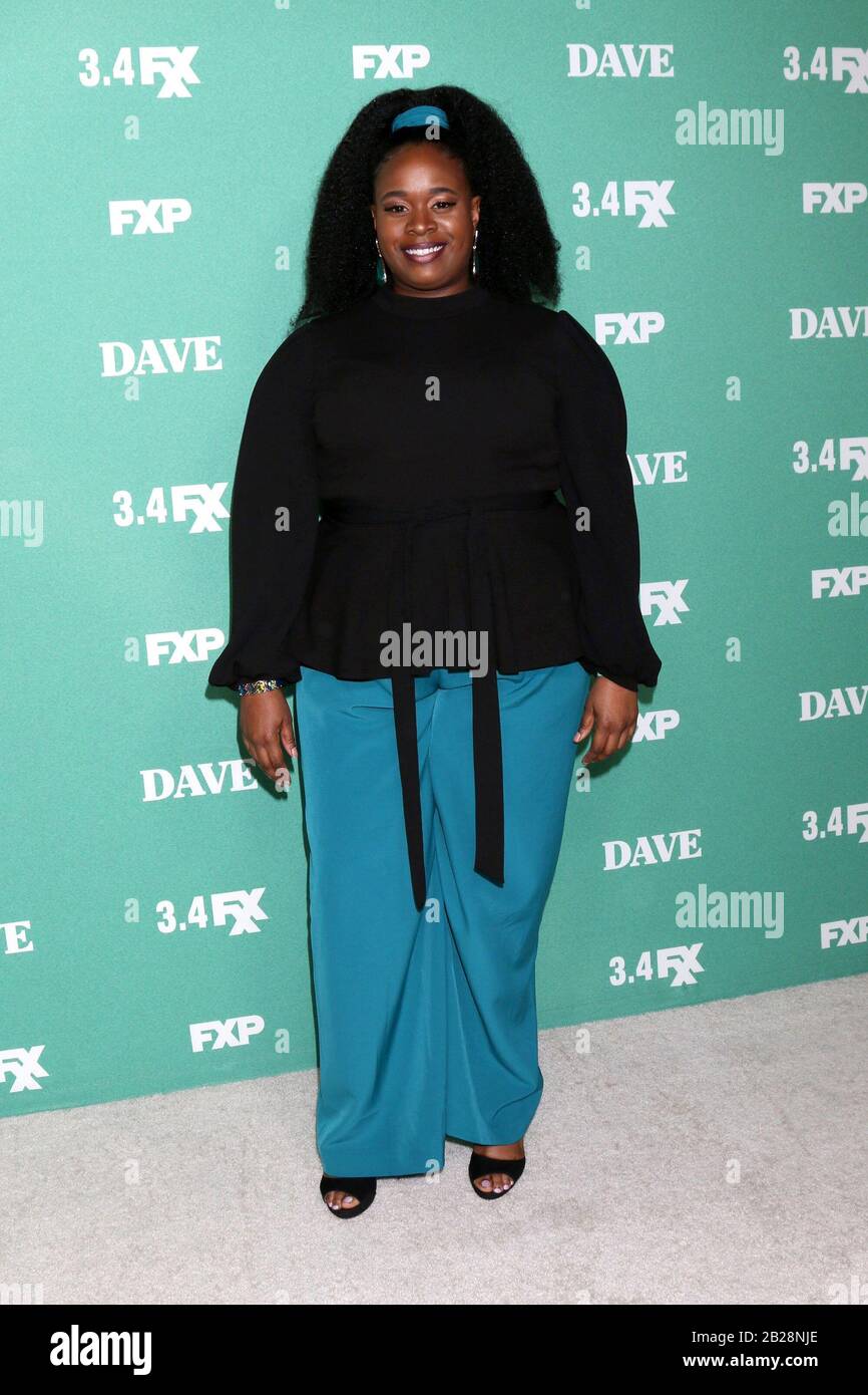 Los Angeles, CA. 27th Feb, 2020. Bria Henderson at arrivals for DAVE ...