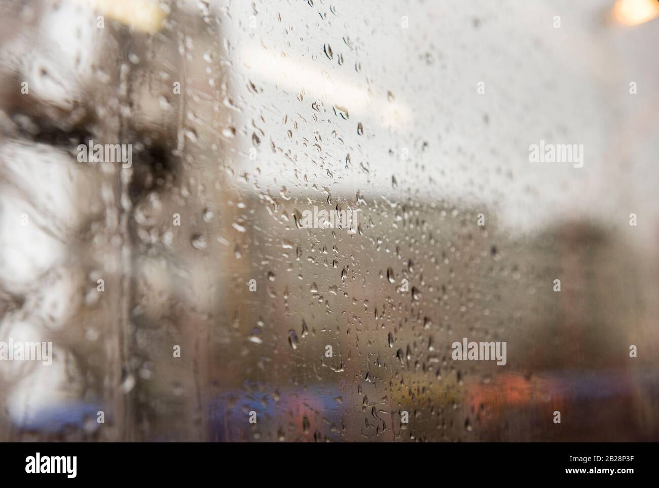 Train window rain hi-res stock photography and images - Alamy