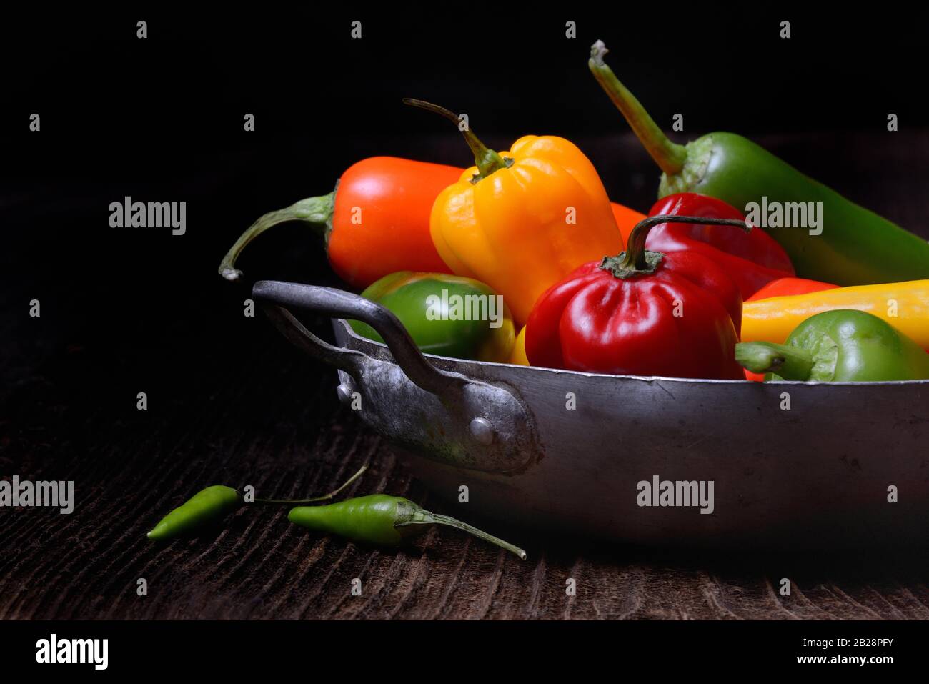 Different types of peppers in shell, Germany Stock Photo - Alamy
