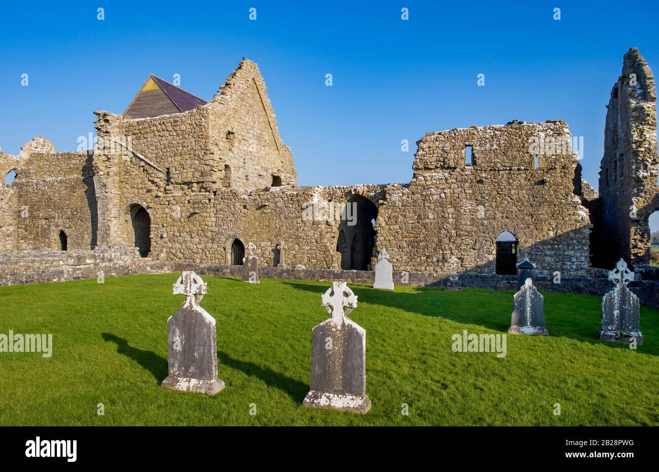 National Monument, Knockmoy Abbey, County Galway, Republic of Ireland ...