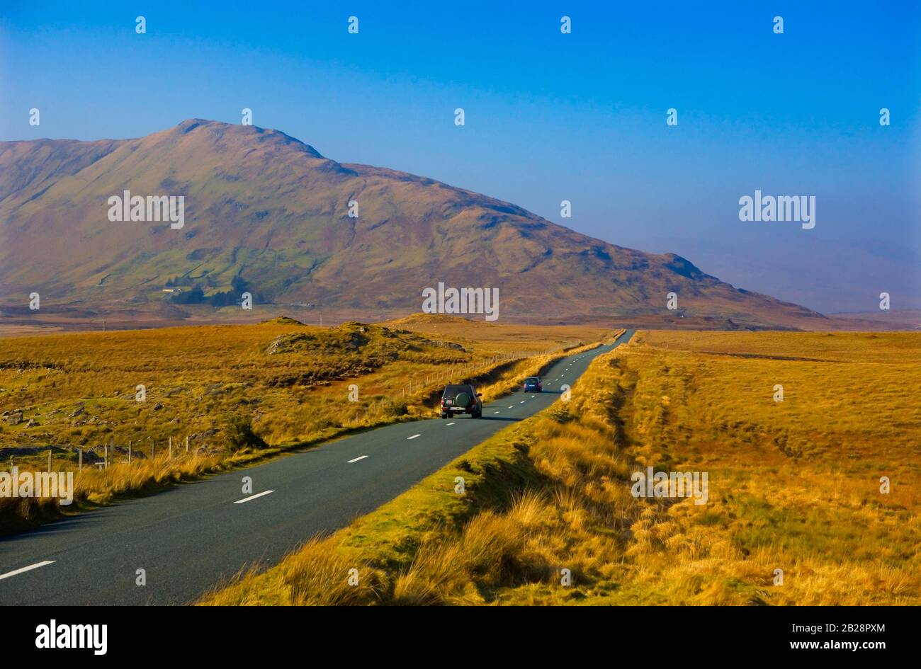 Road through the Connemara Region, West Coast, Connacht Province ...