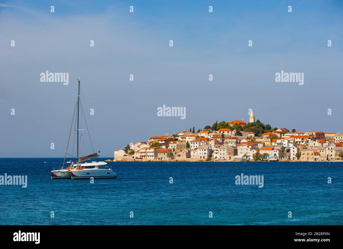 Primosten, Croatian Adriatic Coast, Central Dalmatia, Dalmatia, Croatia ...