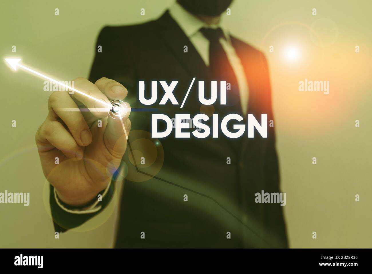 Text sign showing Ux Or Ui Design. Business photo showcasing two ...