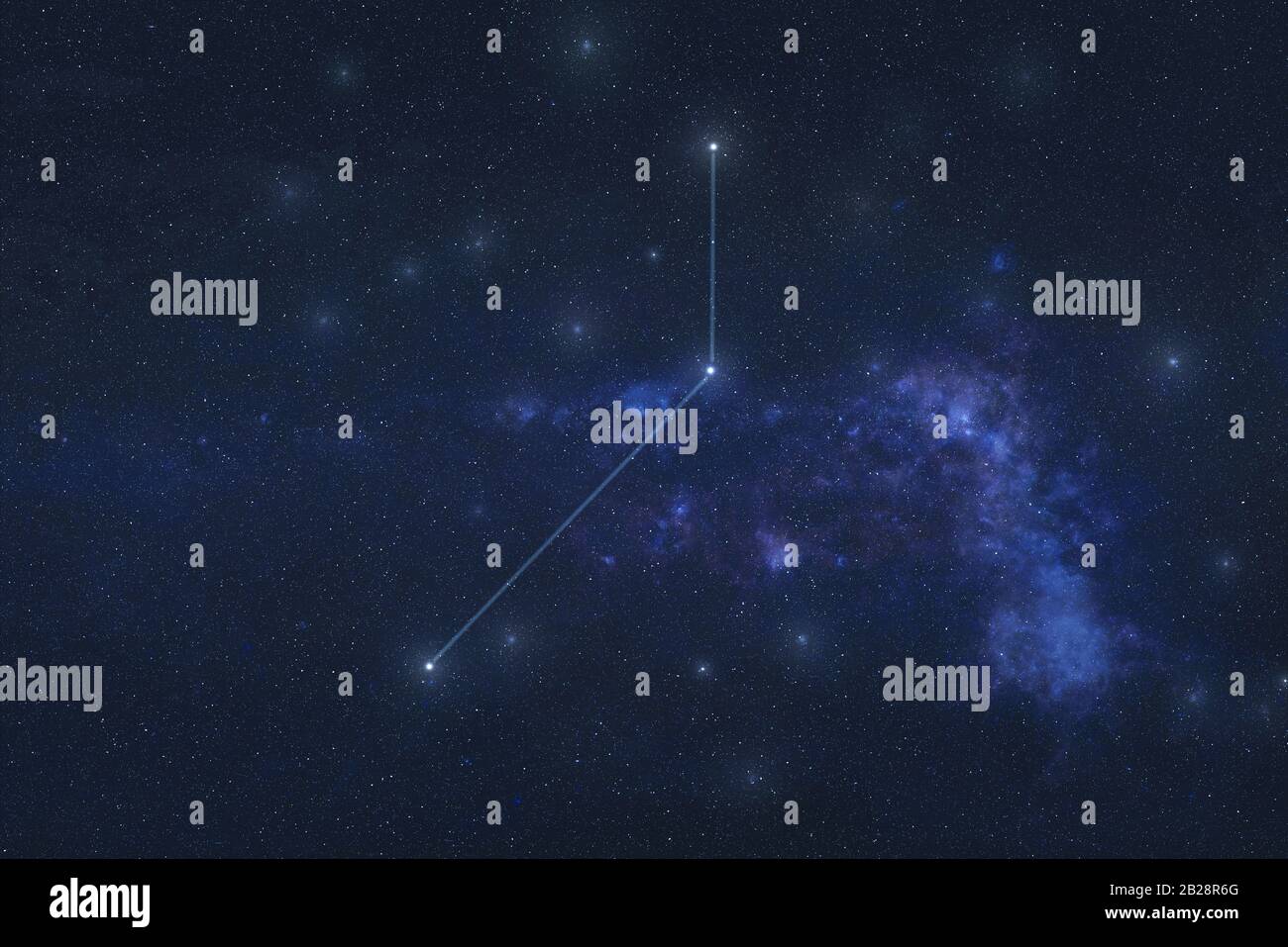 Pictor Constellation Pictor Zodiac Constellation Sign Stars On Stock