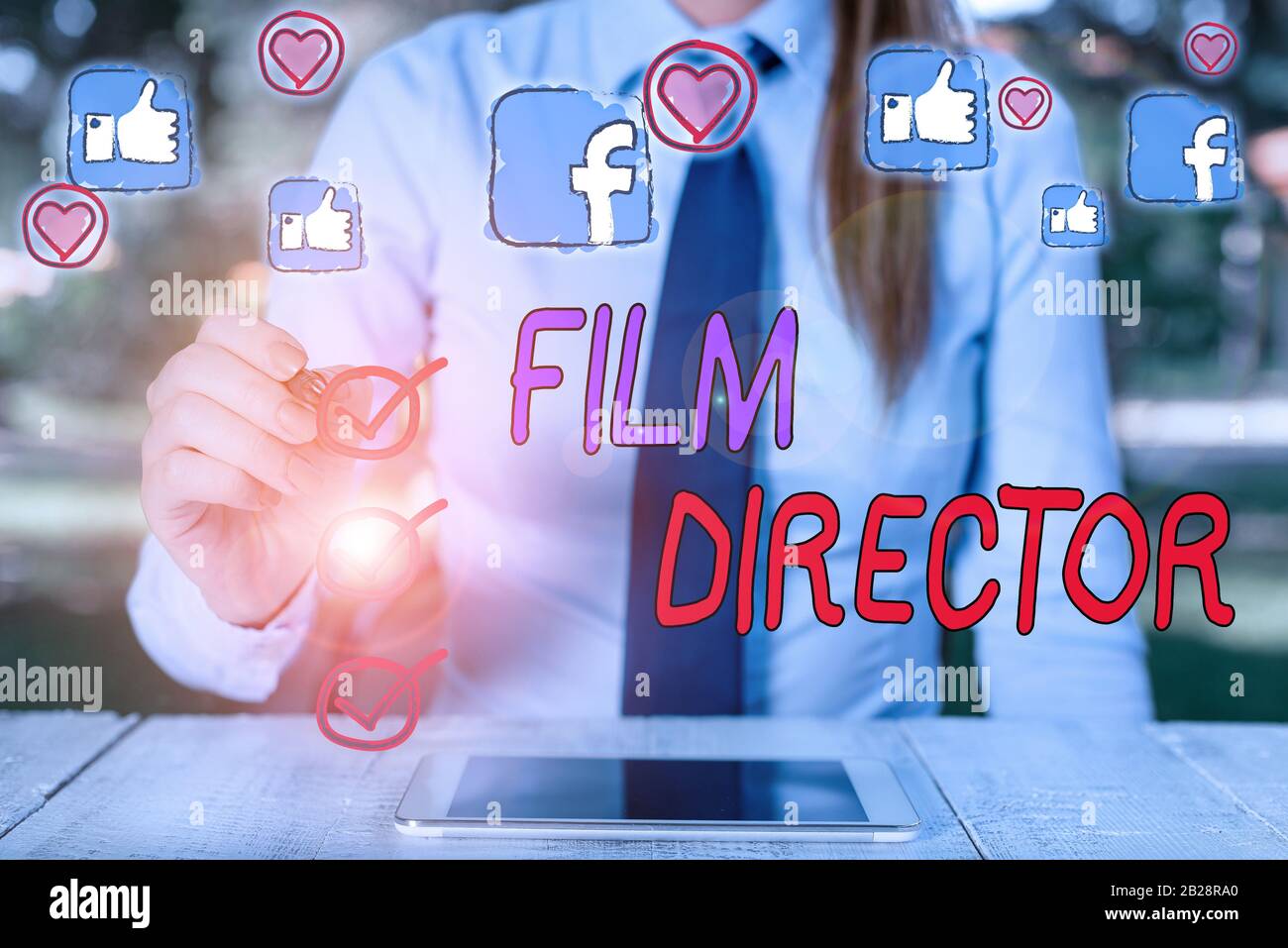 Handwriting text Film Director. Conceptual photo a demonstrating who is ...