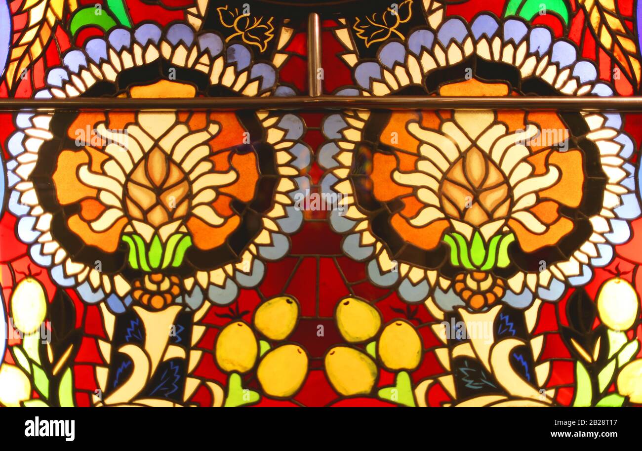 Beautiful multi colored glass mosaic photographed close up Stock Photo ...