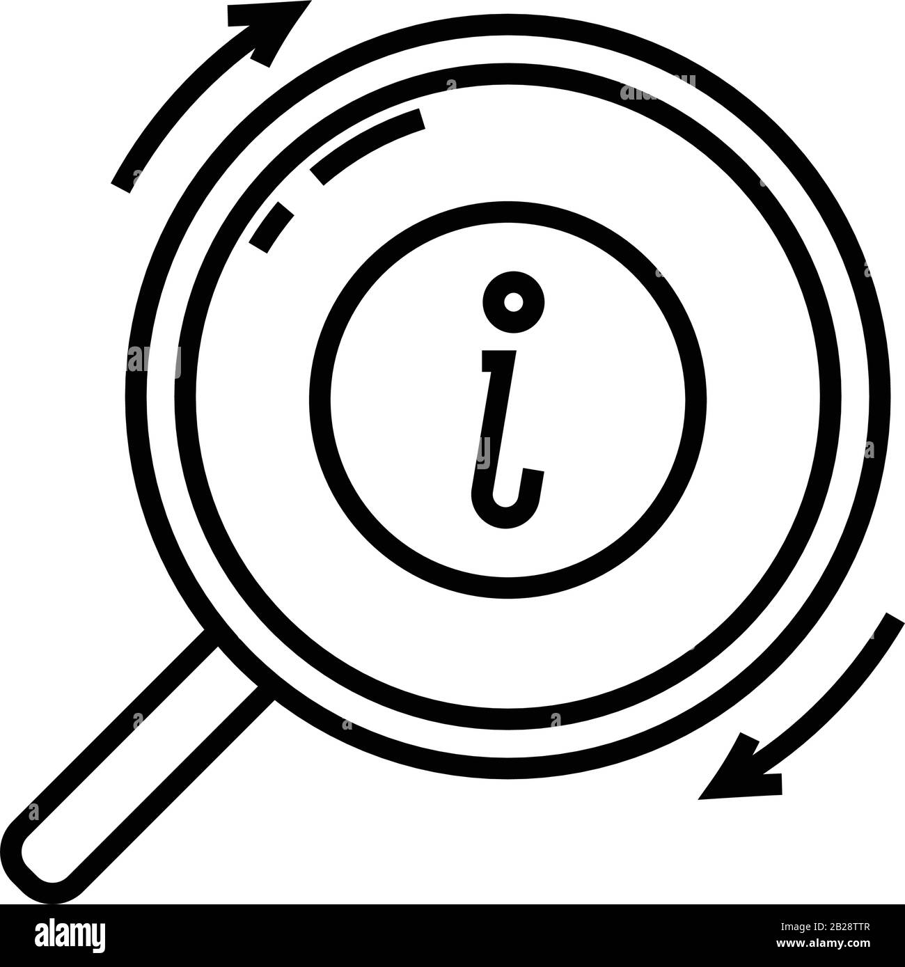 Searching line icon, concept sign, outline vector illustration, linear ...