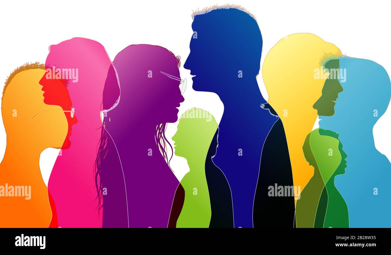 Dialogue and comparison between university students.Young people ...