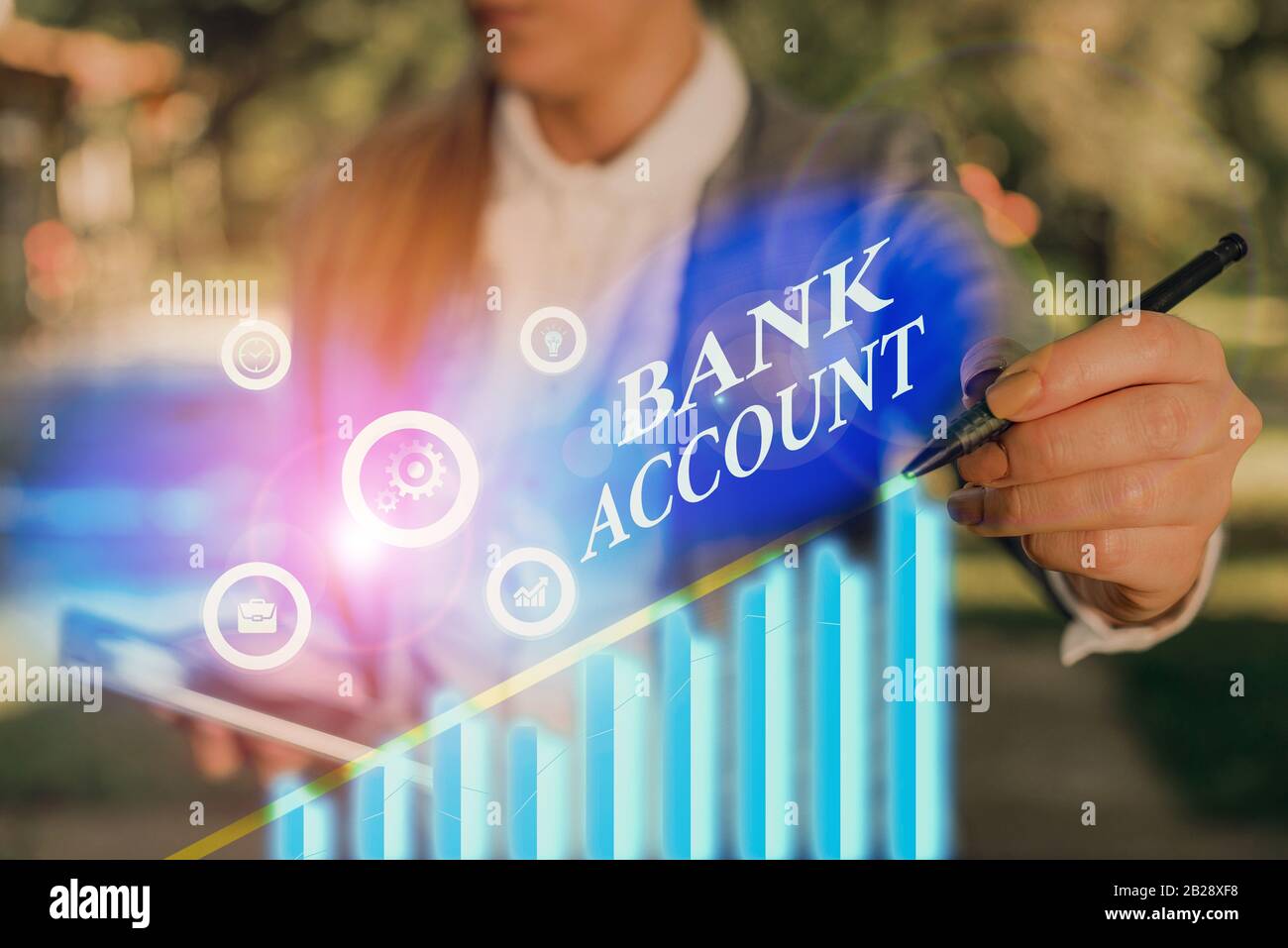 Conceptual hand writing showing Bank Account. Concept meaning ...
