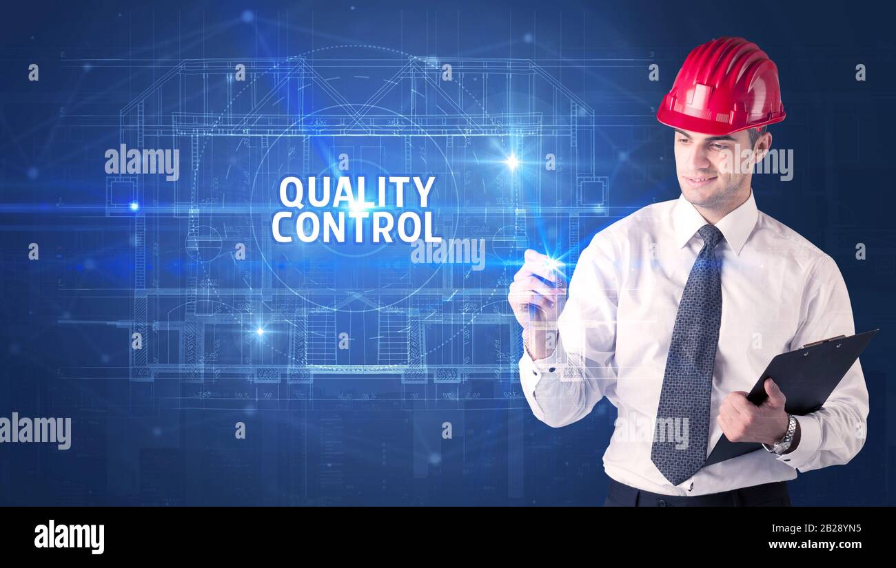 Quality control man graphic hi-res stock photography and images - Alamy