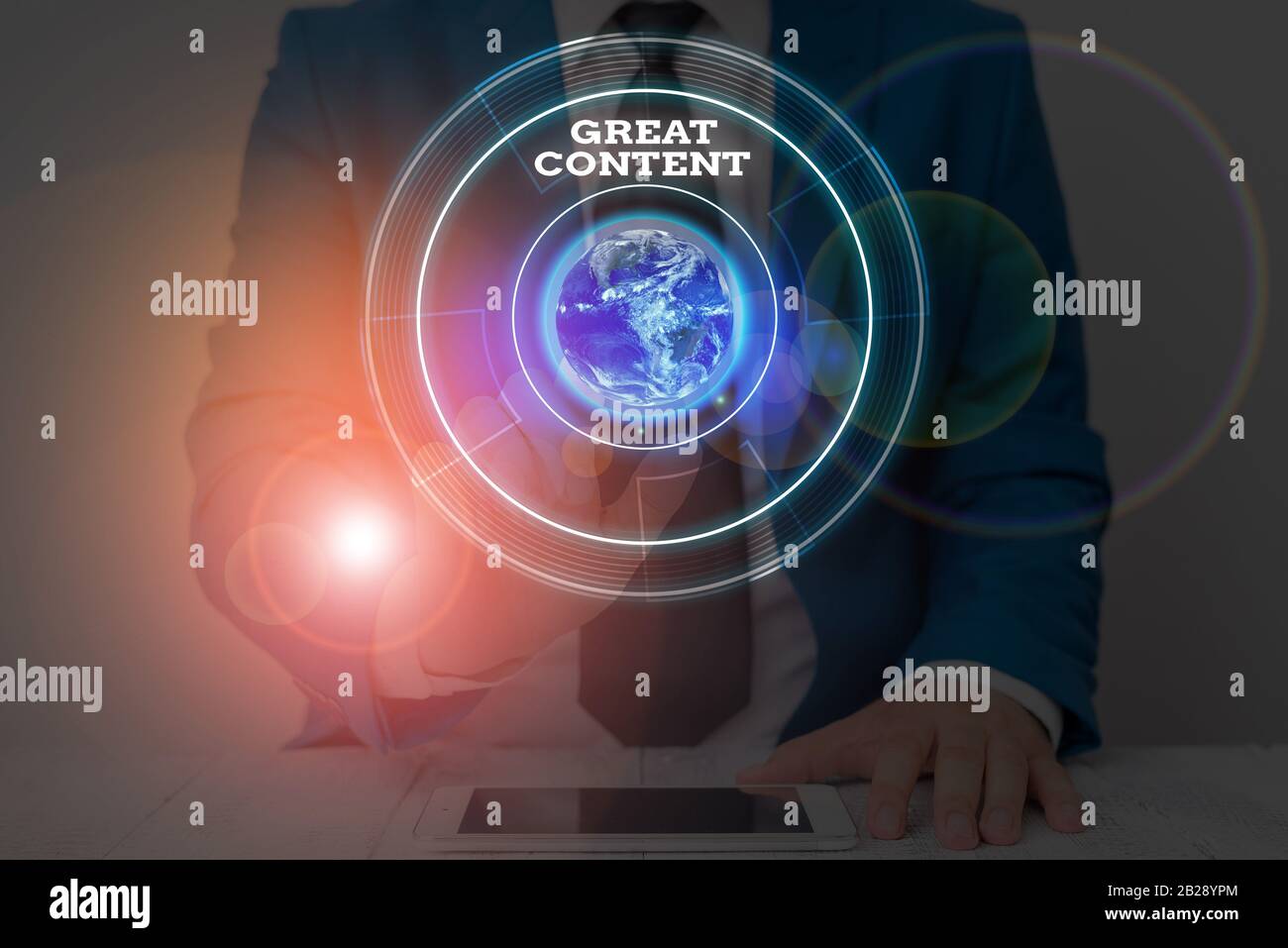 Text sign showing Great Content. Business photo showcasing valuable ...