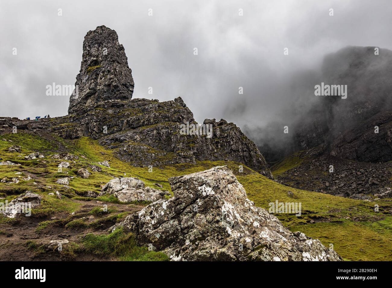 Old Man of Storr on the Isle of Skye in Scotland. Mountain landscape ...